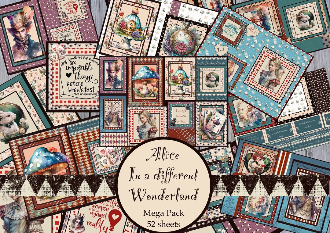 Alice in a Different Wonderland, Digital Papers and Ephemera, Print at ...