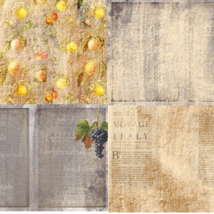 Junk Journal Printable Tuscan Summer Kit Papers Digital - Etsy UK