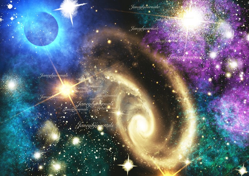 Cosmos a Printable Junk Journal Kit 26 Pages Celestial - Etsy
