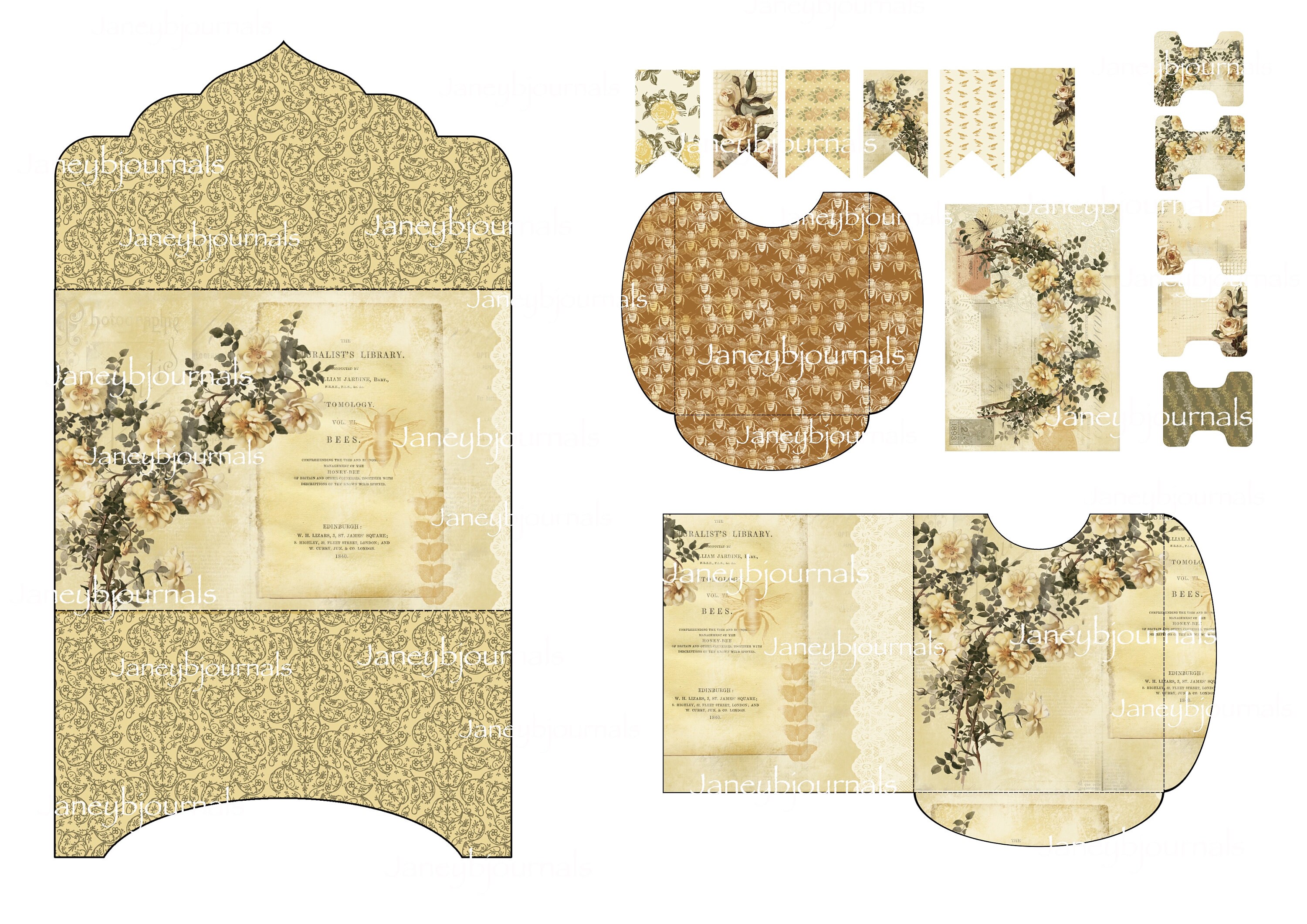 Yellow Roses Junk Journal Printable Kit 20 PAGES Vintage - Etsy UK