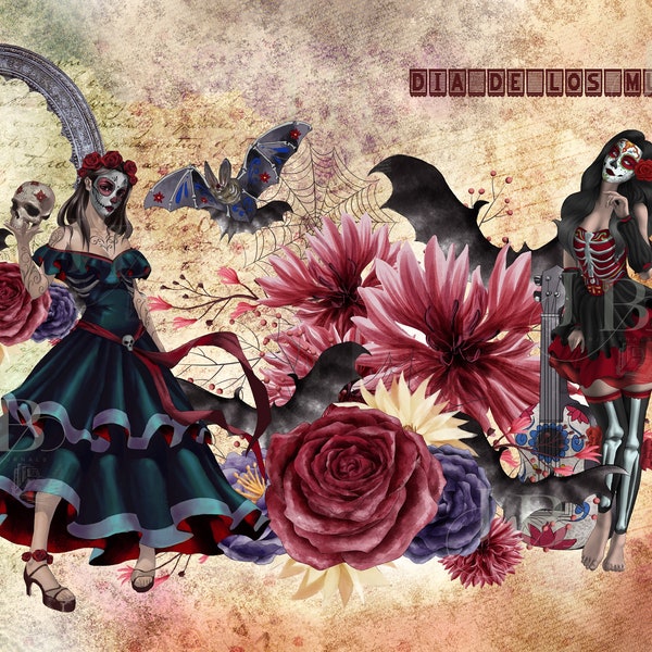 Day of Dead Minis - Etsy