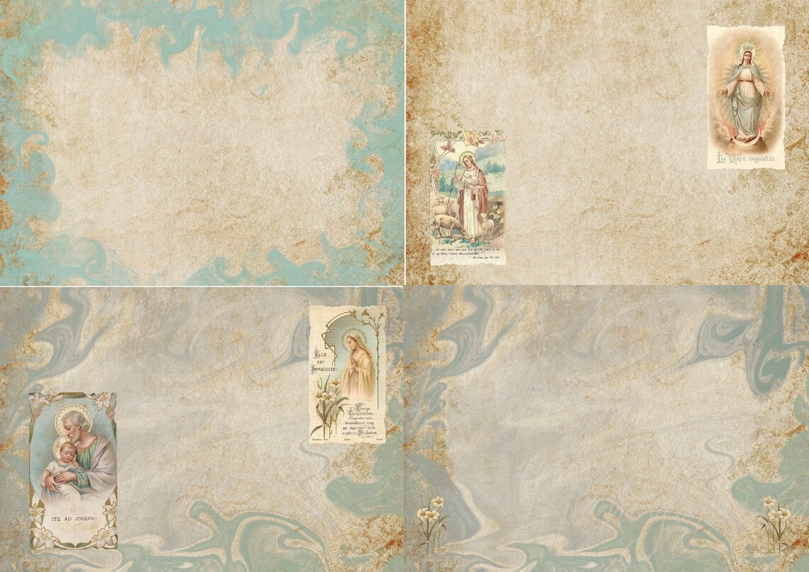 Junk Journal Catholic Prayer Journal Printable Kit Feature - Etsy