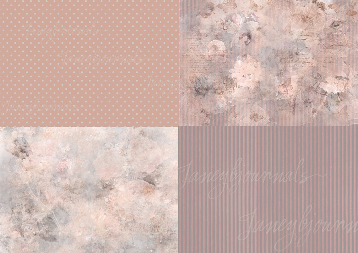 Floras Secret Companion Papers Junk Journal Backing Papers - Etsy UK