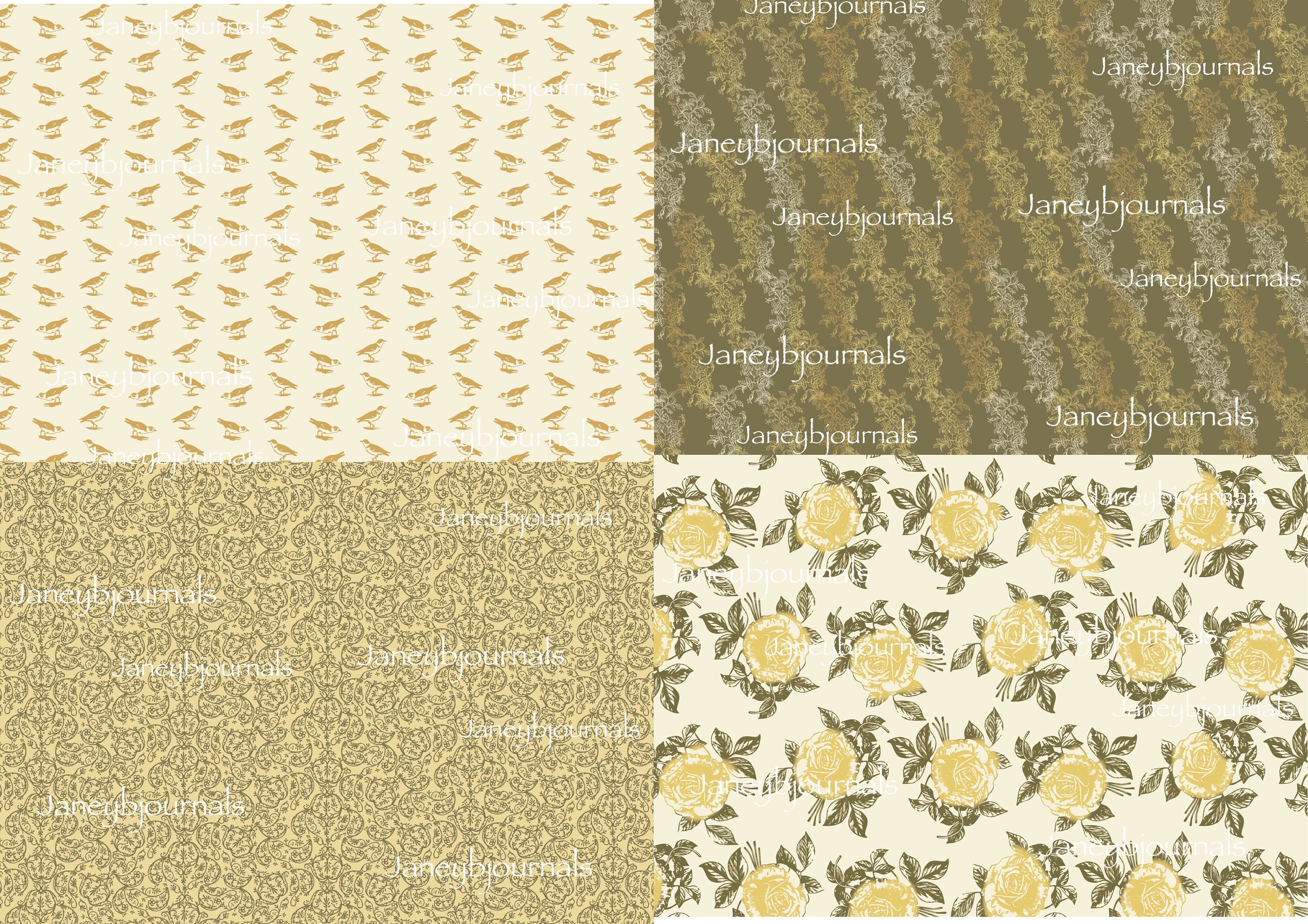 Yellow Roses Junk Journal Printable Kit 20 PAGES Vintage - Etsy UK