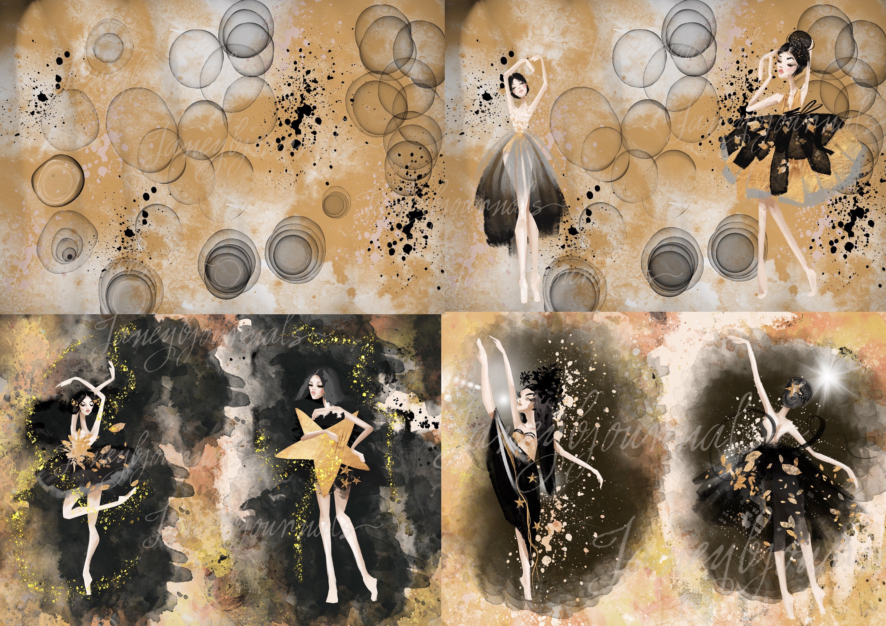 Shadow Dance a Printable Junk Journal Kit Digital Download | Etsy UK