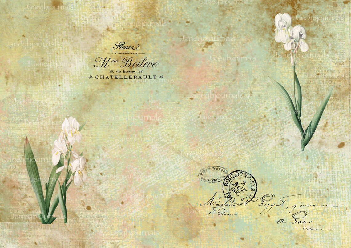 Junk Journal Printable Kit Botanical Yellows Digital - Etsy