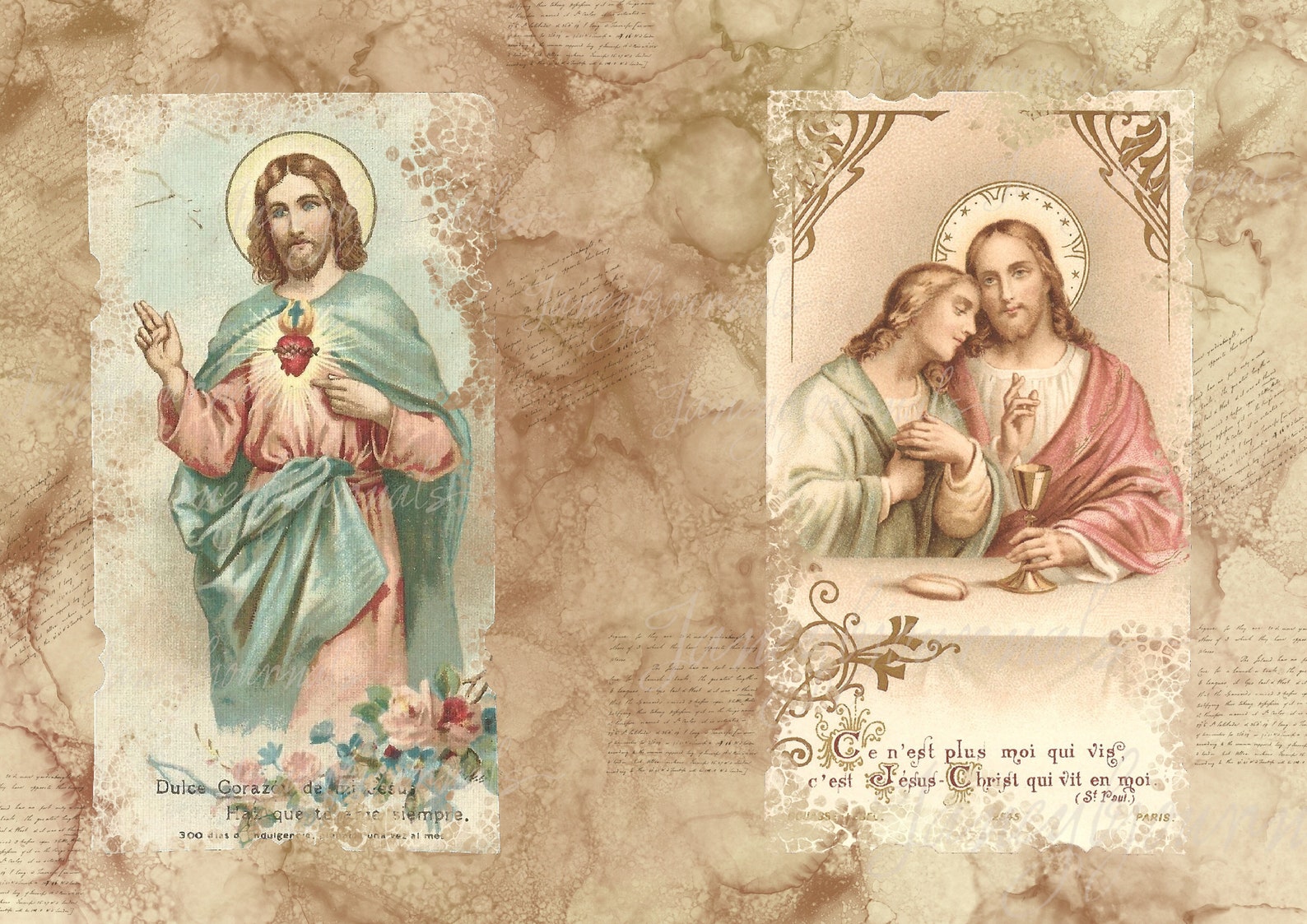 Junk Journal Catholic Prayer Journal Printable Kit Feature - Etsy