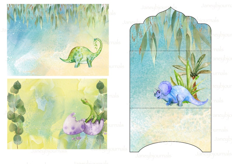 Baby Dinos a Junk Journal Printable Kit Dinosaurs Paper and | Etsy UK