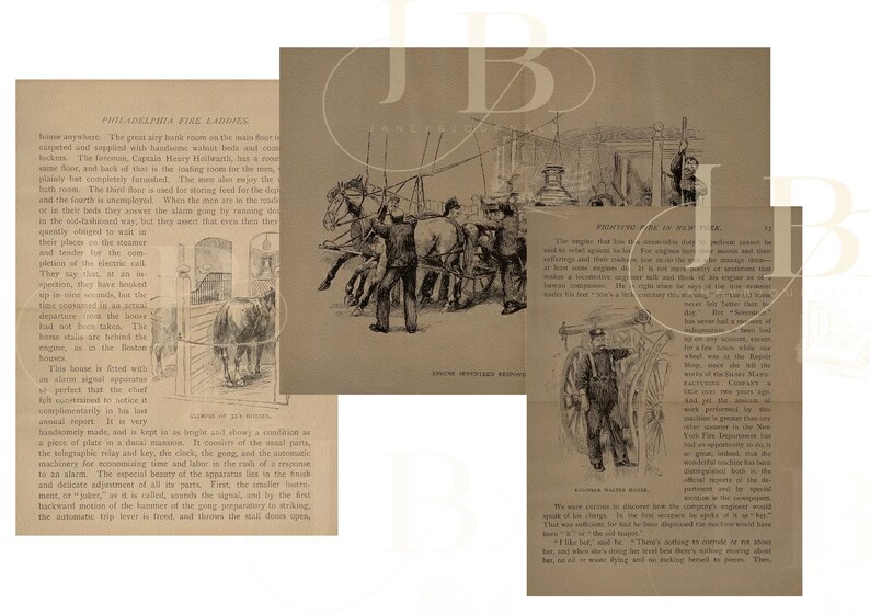 The Firefighters Journal a Printable Junk Journal Kit - Etsy