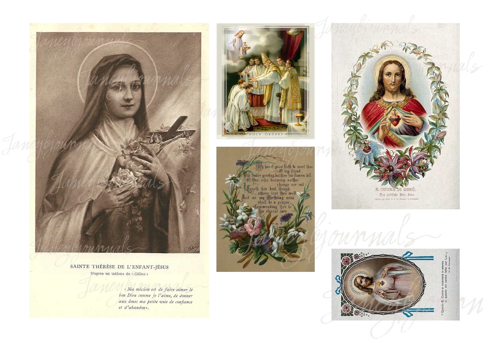 Junk Journal Catholic Prayer Journal Printable Kit Feature - Etsy