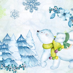 Sweet Junk Journal Printable Kit, Polar Friends, New Baby, Child, Cute ...