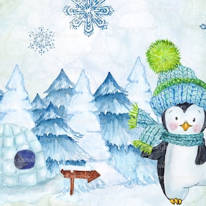 Sweet Junk Journal Printable Kit, Polar Friends, New Baby, Child, Cute ...