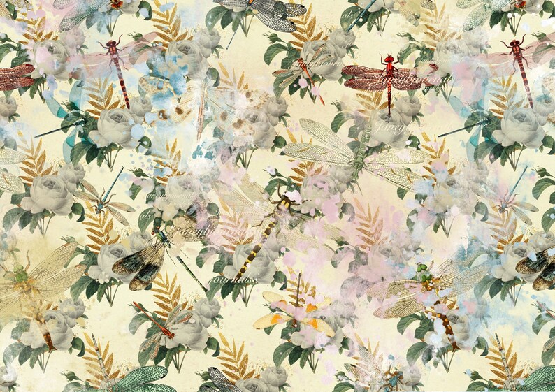 Dragonfly Flight Printable Junk Journal Kit Digital - Etsy