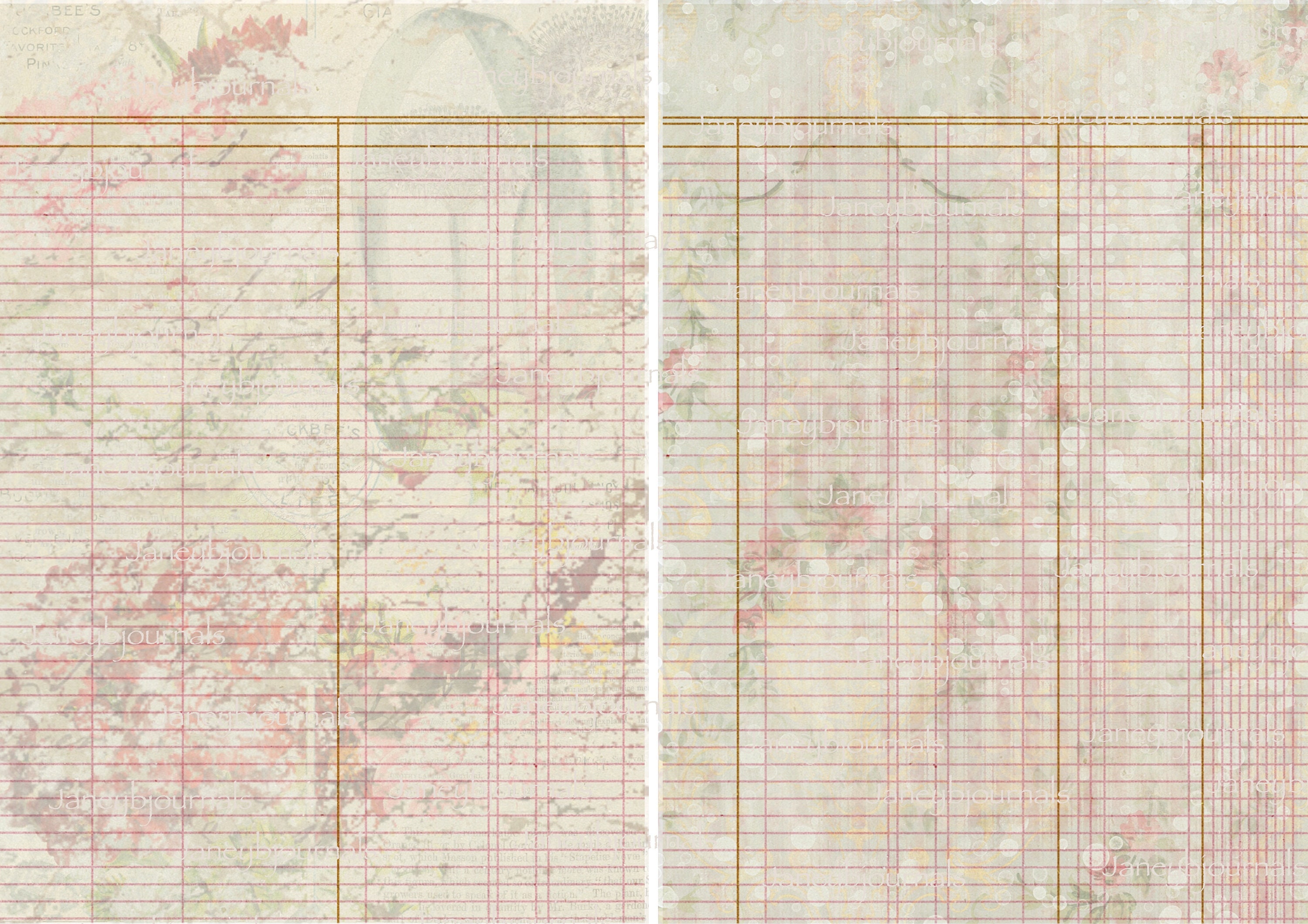 Junk Journal Collage Set28 Pages Papers and Ephemera - Etsy