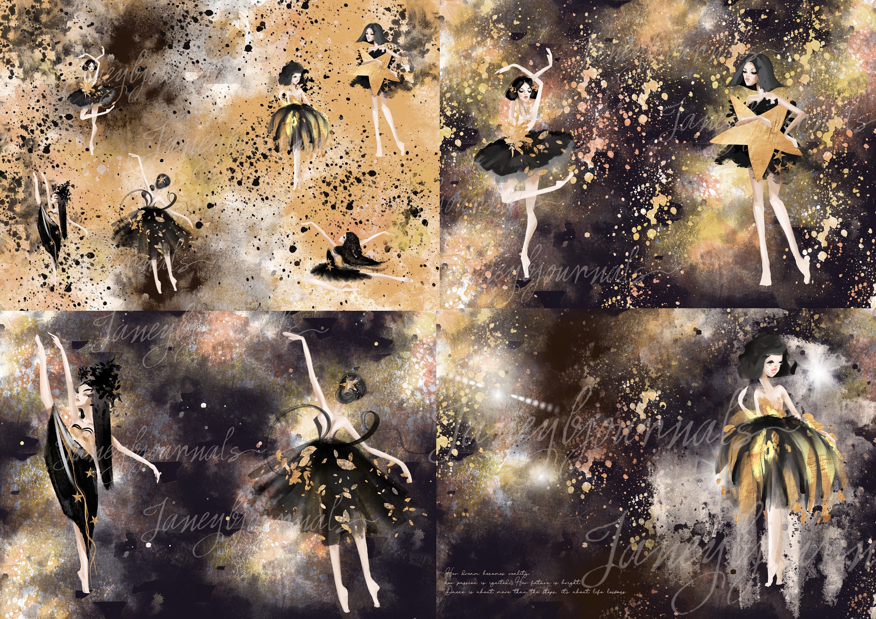 Shadow Dance a Printable Junk Journal Kit Digital Download | Etsy UK