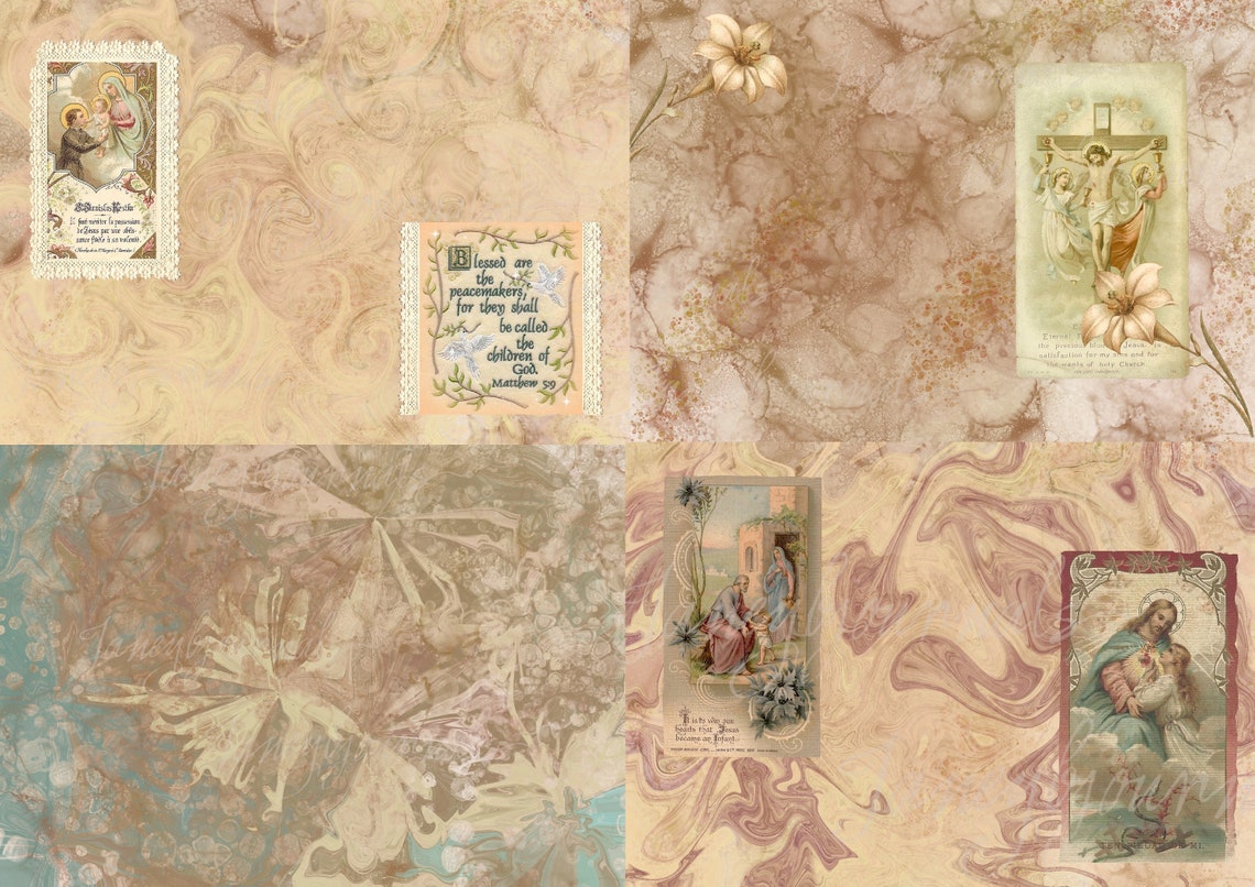 Junk Journal Catholic Prayer Journal Printable Kit Feature - Etsy