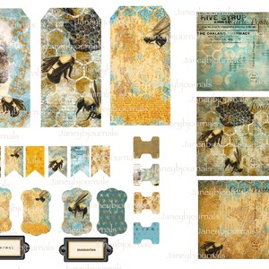 Bee Themed Junk Journal Kit 21 PAGES , Customer Favourite, Garden ...
