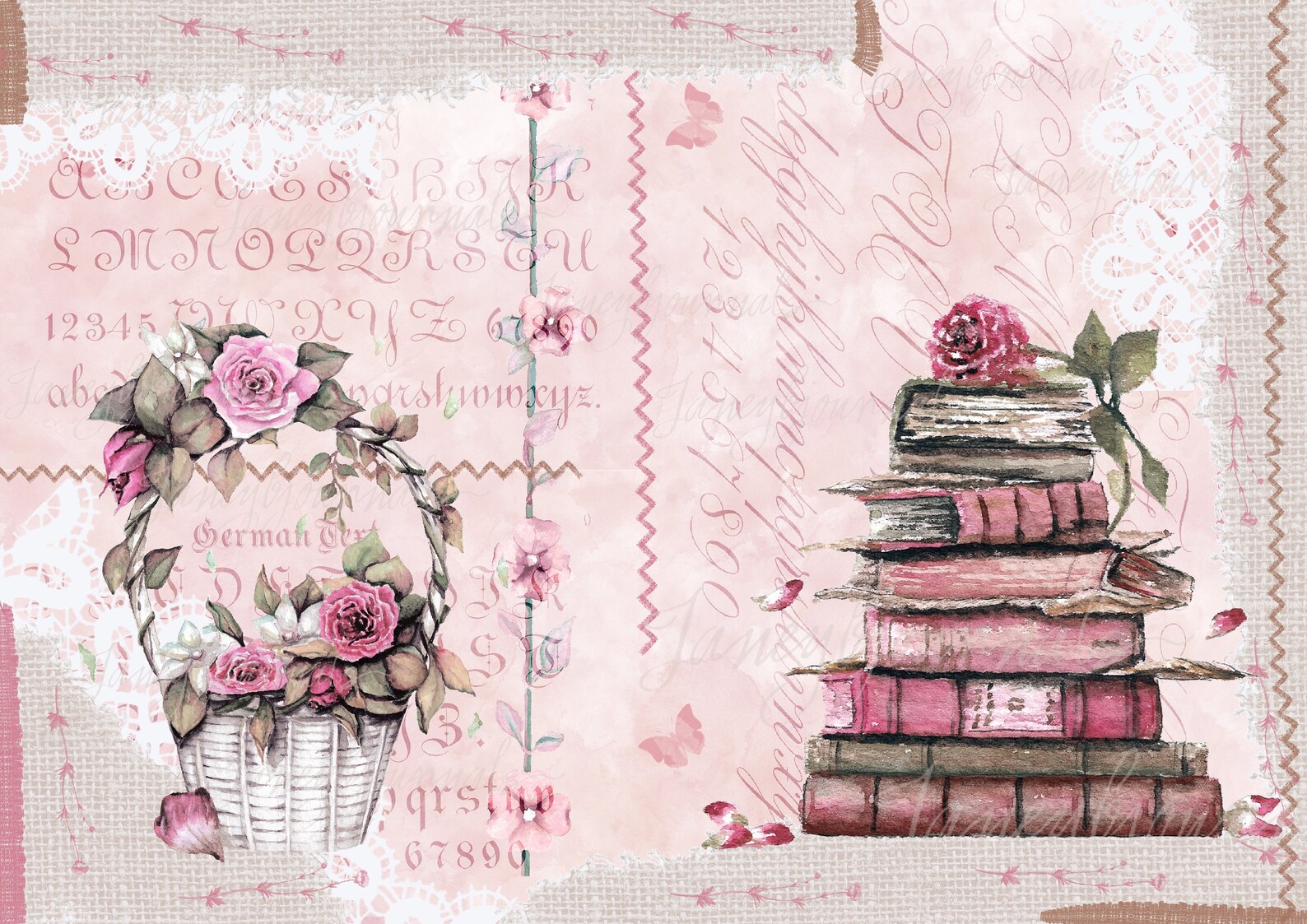 Beautiful Junk Journal Printable Kit, A Book is a Dream You Hold in ...