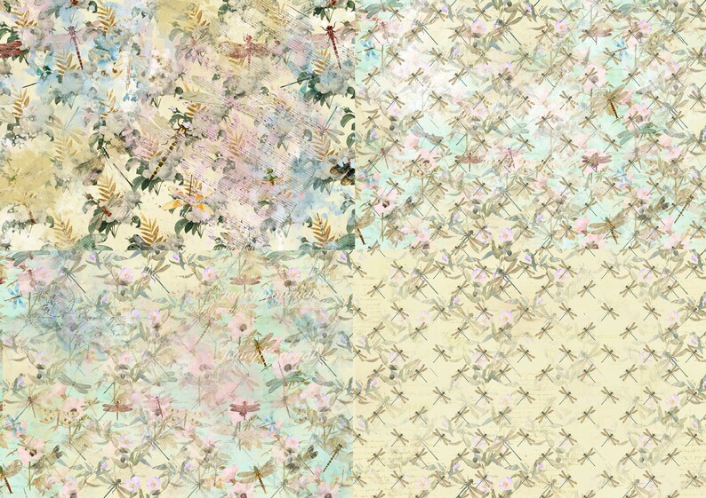 Dragonfly Flight Printable Junk Journal Kit Digital - Etsy