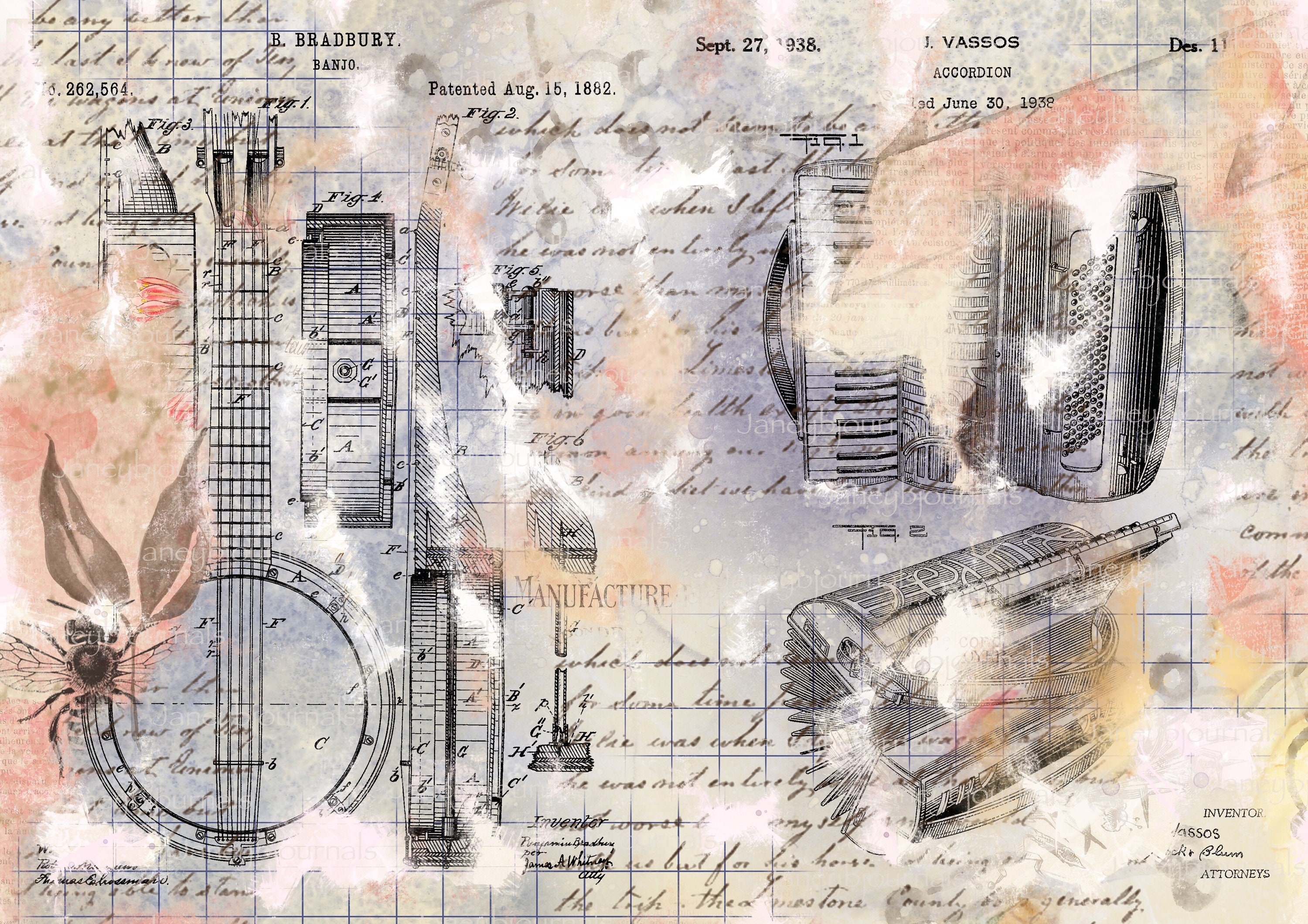 Junk Journal Papers Collage Toolkit Papers Accessory - Etsy