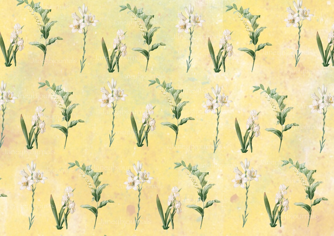 Junk Journal Printable Kit Botanical Yellows Digital - Etsy