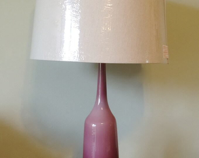 Pink Ombre Glass Table Lamp Vase Table Lamp Large Table - Etsy