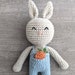 BUNNY IN OVERALLS Crochet Pattern - Digital Download - Amigurumi Bunny ...