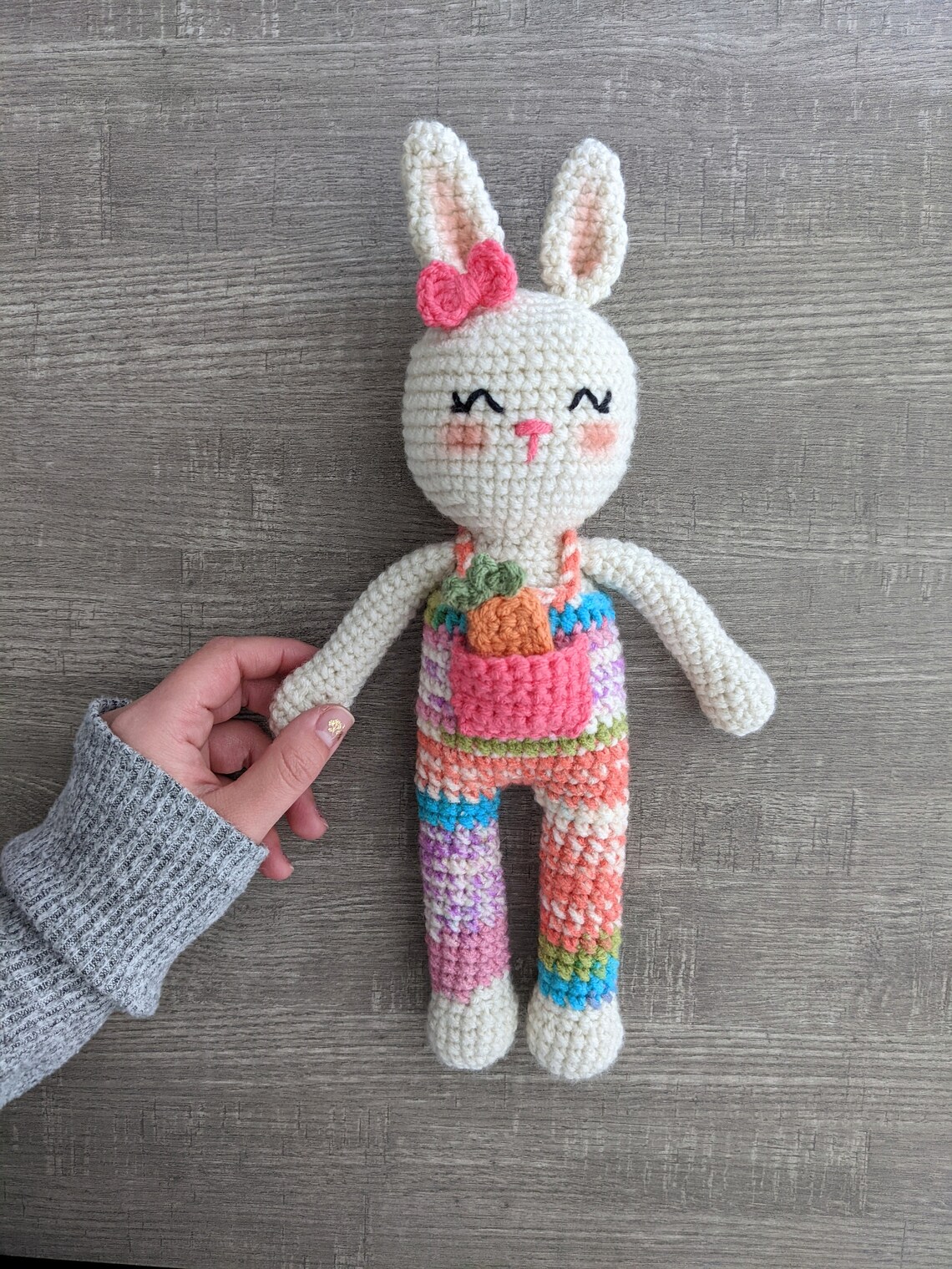 BUNNY IN OVERALLS Crochet Pattern Digital Download - Etsy