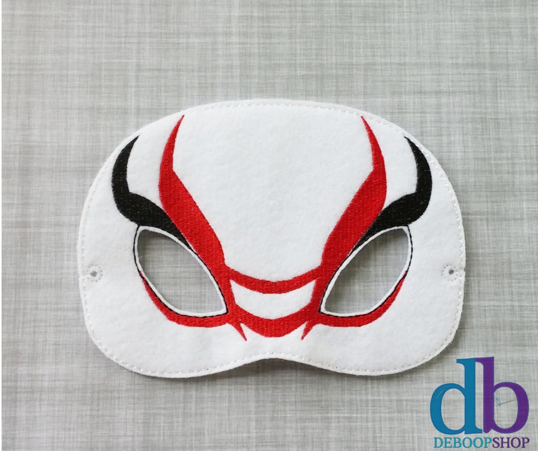 Kabuki Villain Felt Embroidered Mask - Kid & Adult - Pretend Play ...