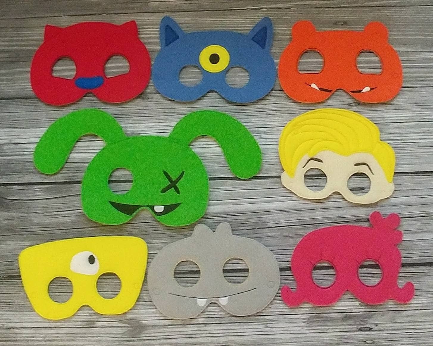 Ugly Toy Masks-moxy Mask-ox Mask-ugly Dog Mask-babo Mask-lou - Etsy Canada