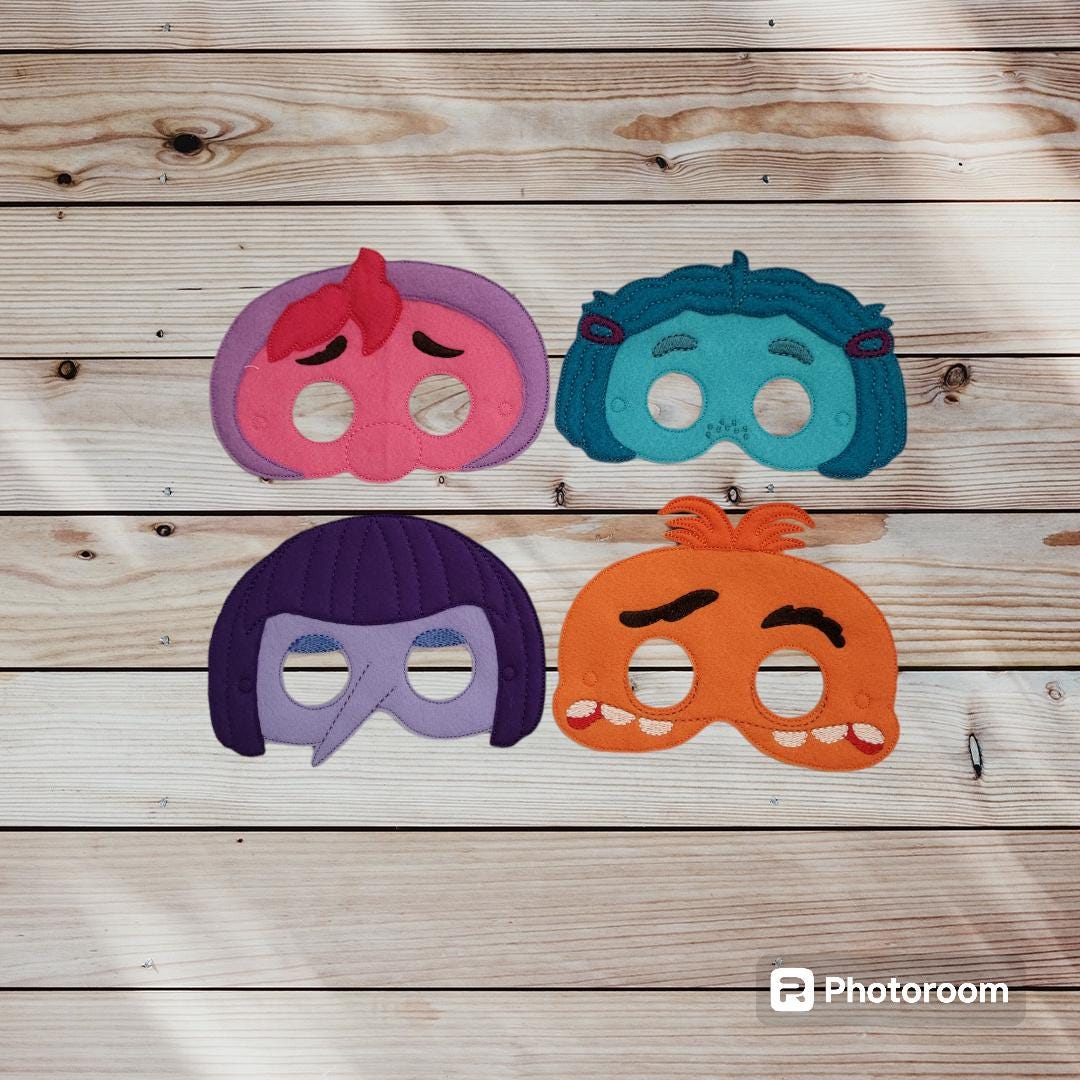 Emotions Felt Masks: Pretend Play Costume Masks - Etsy