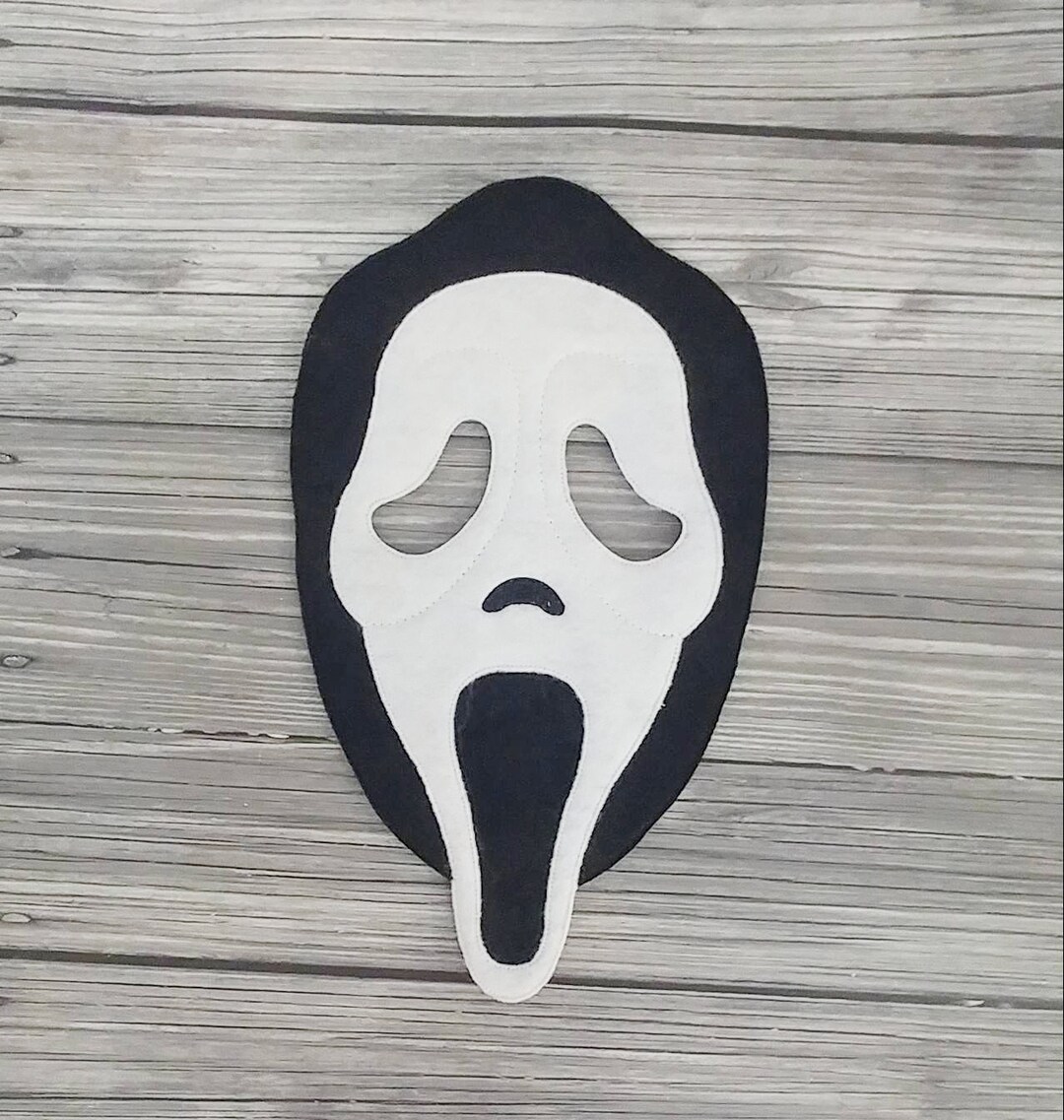 Ghost Face Full Face Mask Horror Felt Mask Character Mask - Etsy
