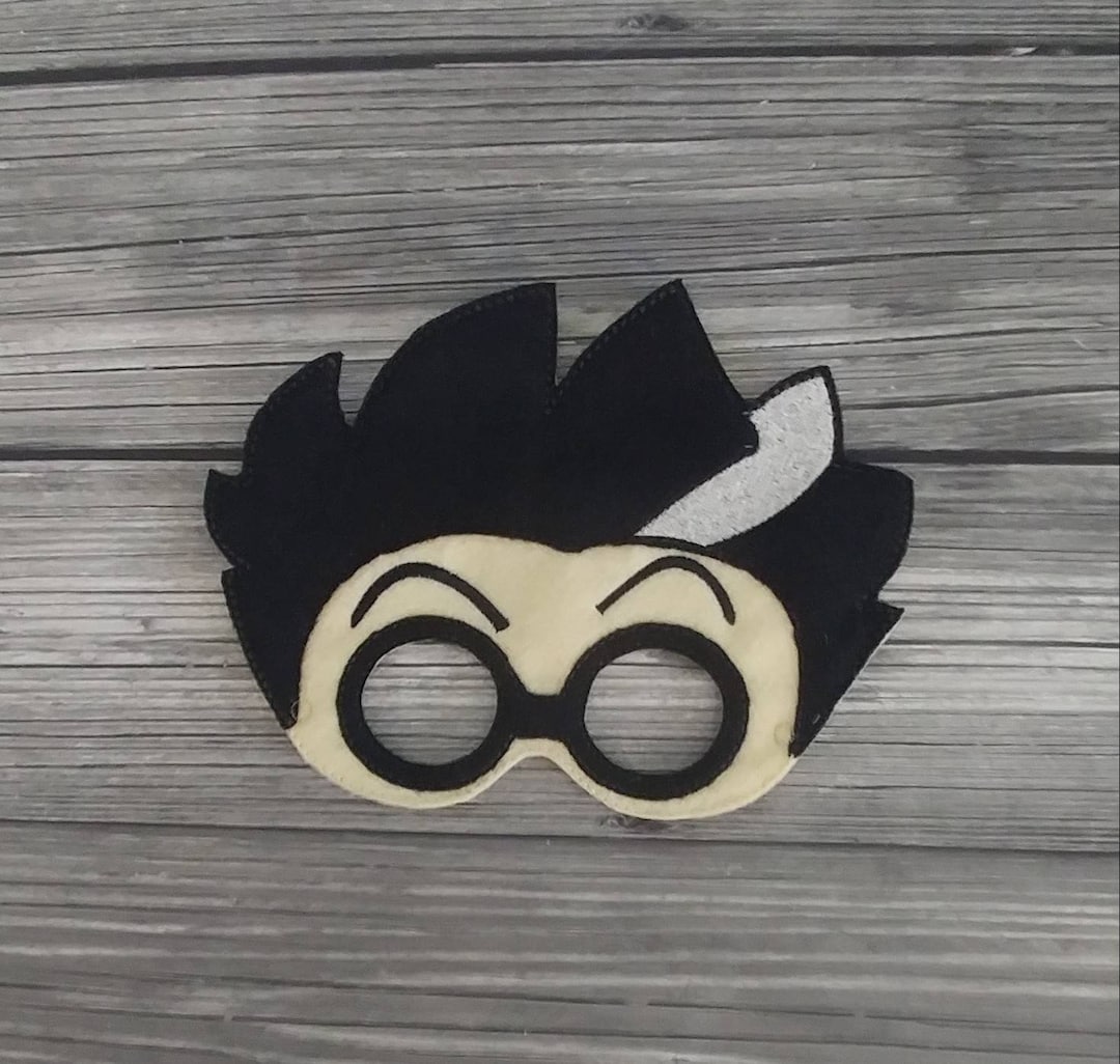 Felt Mad Scientist Mask: Embroidered Costume Mask, Pretend Play - Etsy