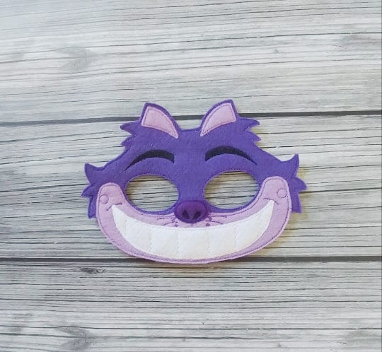 Purple Smiling Full Face Cat Mask Cheshire Cat Kid & Adult - Etsy