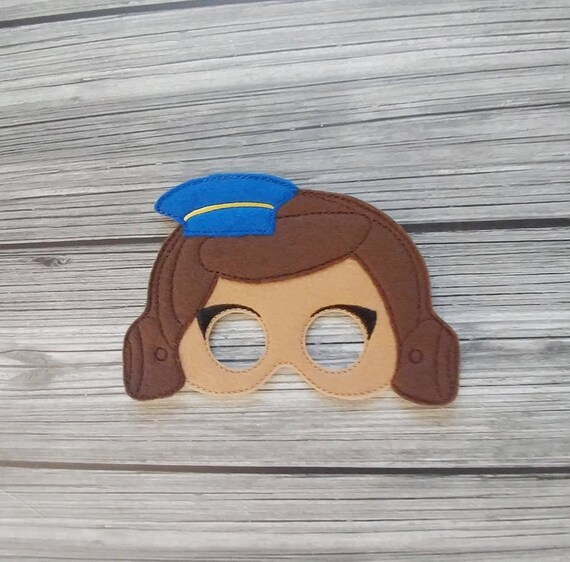 Officer Pretend Play Mask Officer Giggles Mask | Etsy