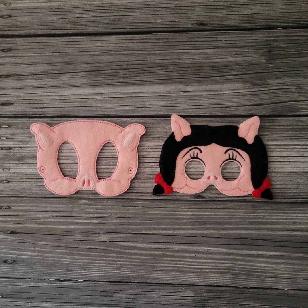 Animated Cartoon - Pigs - Pretend Play Mask - Stuttering Pig - Chubby ...