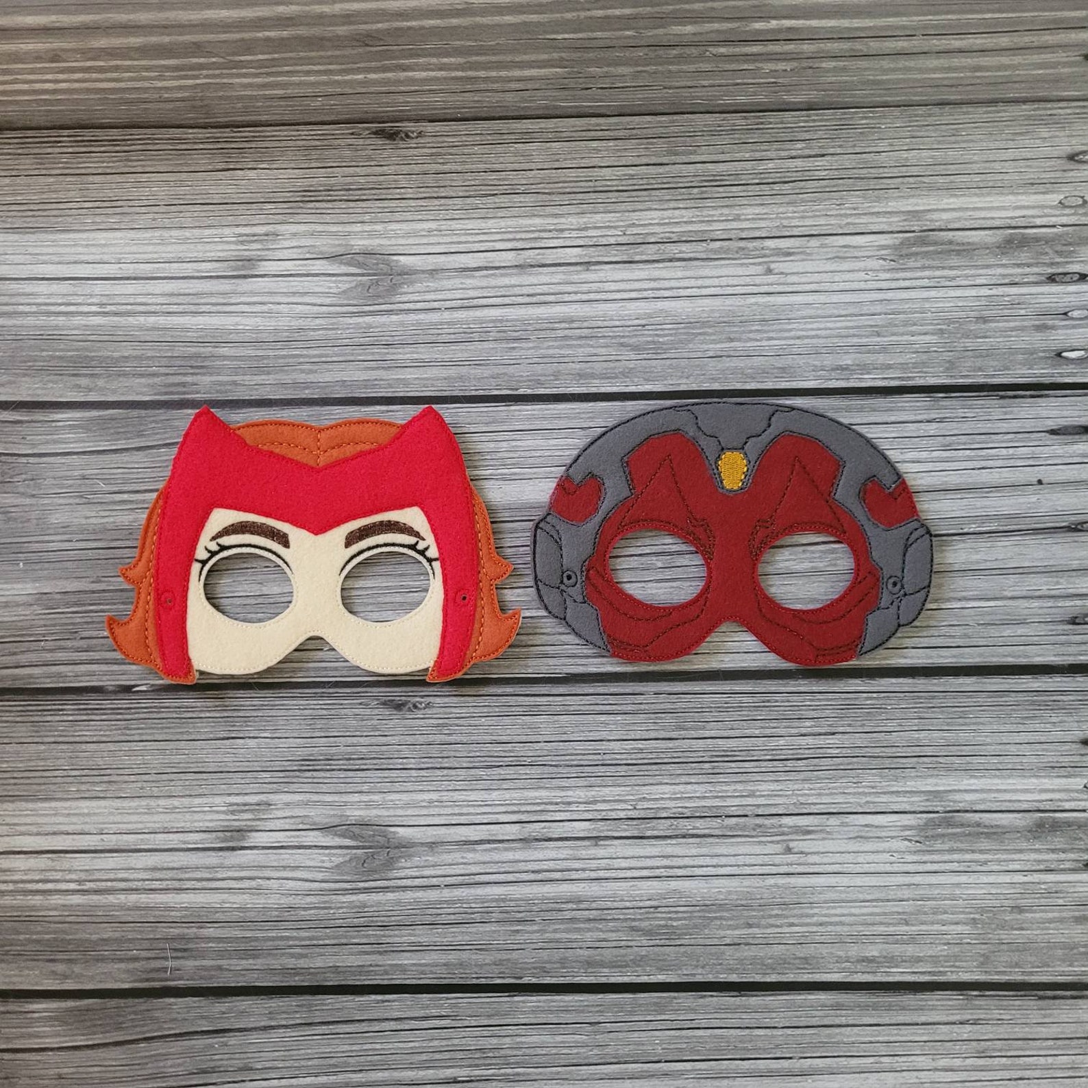 Super-powered Inspired Felt Masks wanda Mask Vision Mask - Etsy