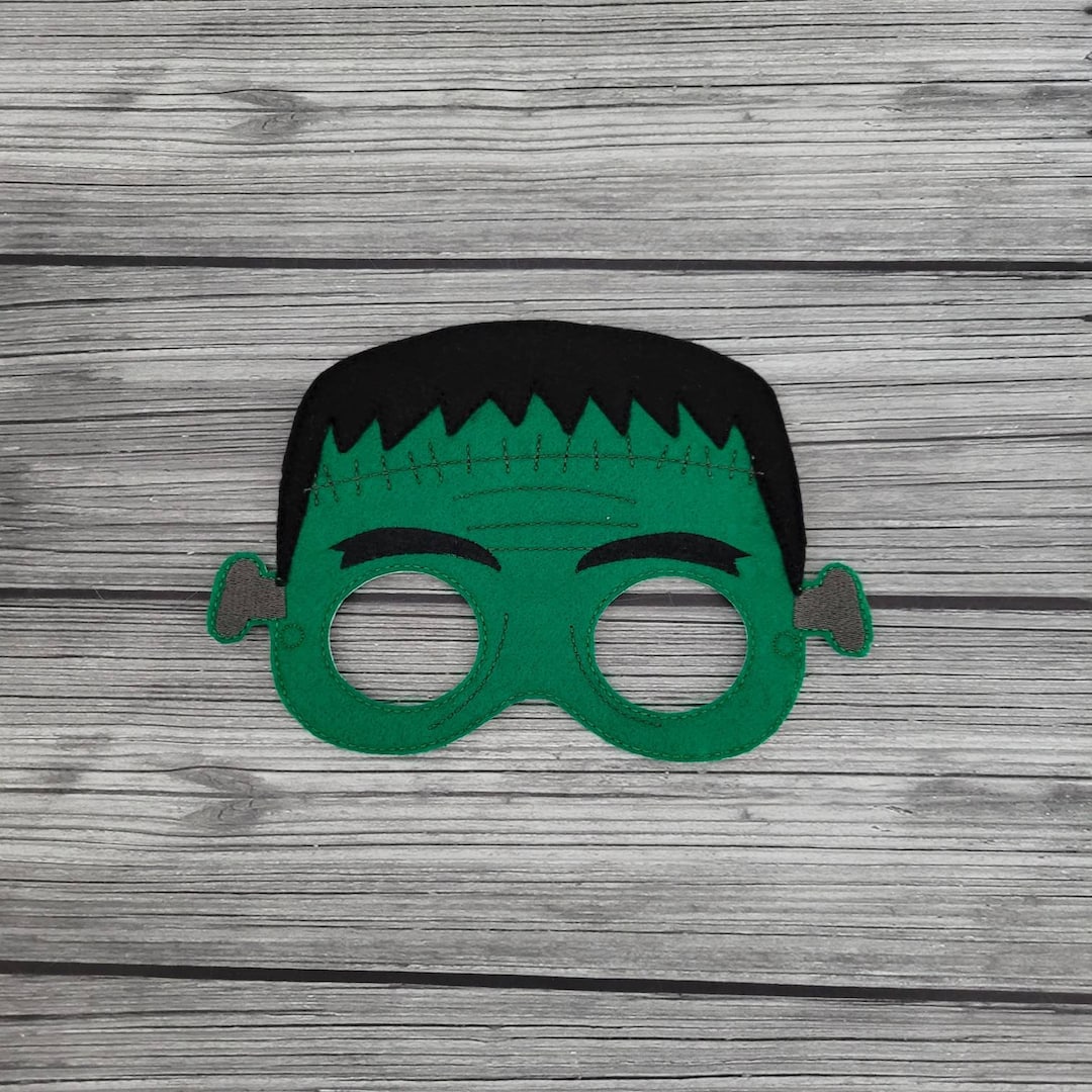 Frankenstein Mask - Green Monster Mask - Kid & Adult - Creative Play ...