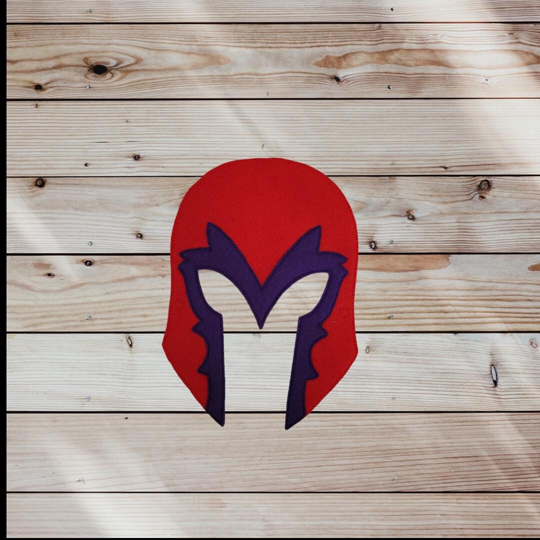 Supervillain Turned Superhero Felt Pretend Play Mask - Magnetism ...