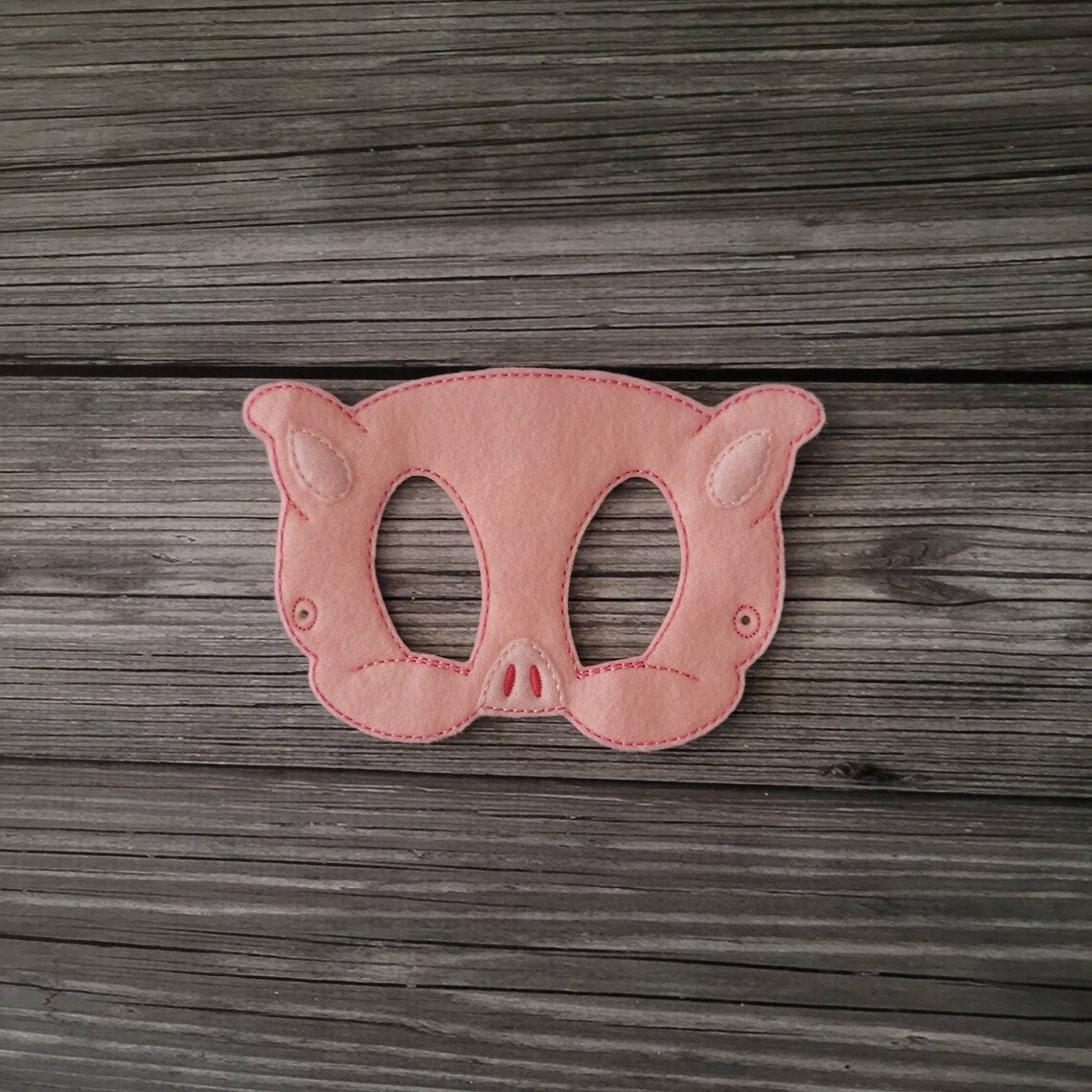 Animated Cartoon Pigs Pretend Play Mask Stuttering Pig - Etsy