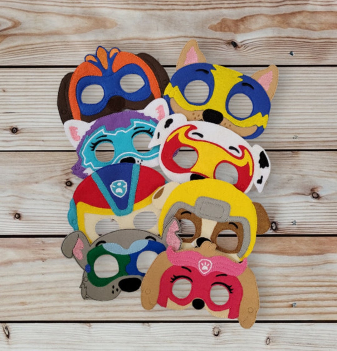 Mighty Rescue Dogs Inspired Masks -skye -marshall -zuma -rubble ...
