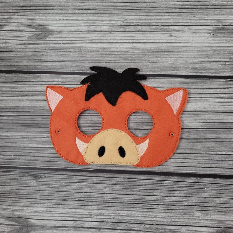 Warthog Mask Pumba Inspired Mask Lion Guard Inspired Felt - Etsy
