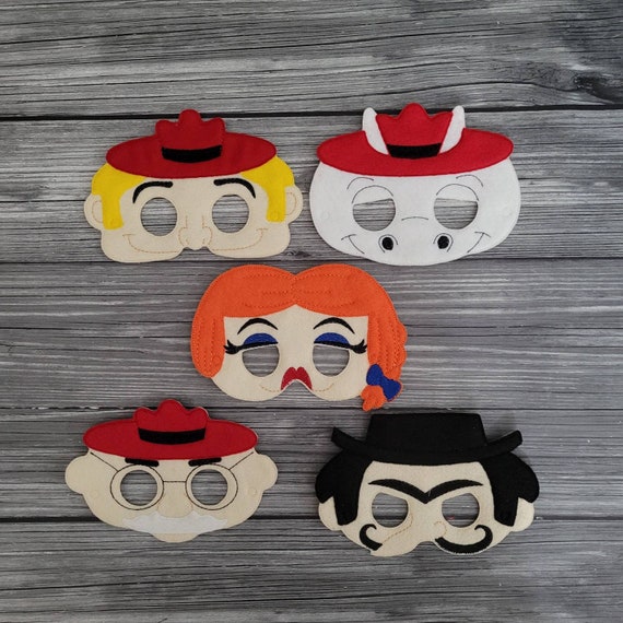 Dudley and Friends Masks Mountie Damsel in Distress - Etsy