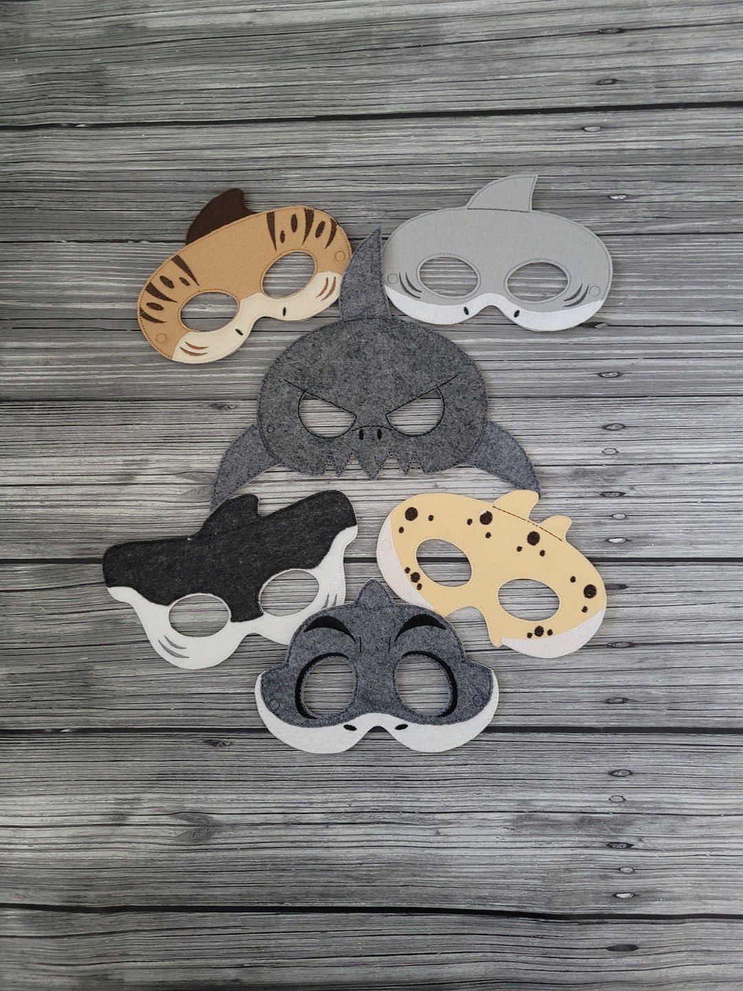 Shark Masks-angel Shark-hammerhead Shark-tiger Shark- Mr. Shark-shark ...