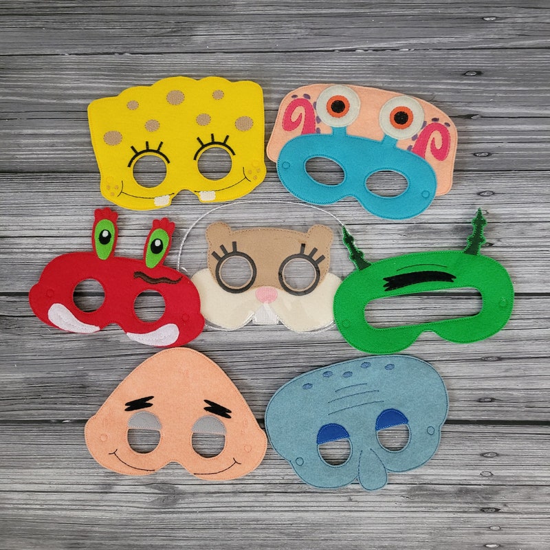 Spongebob Mask - Etsy