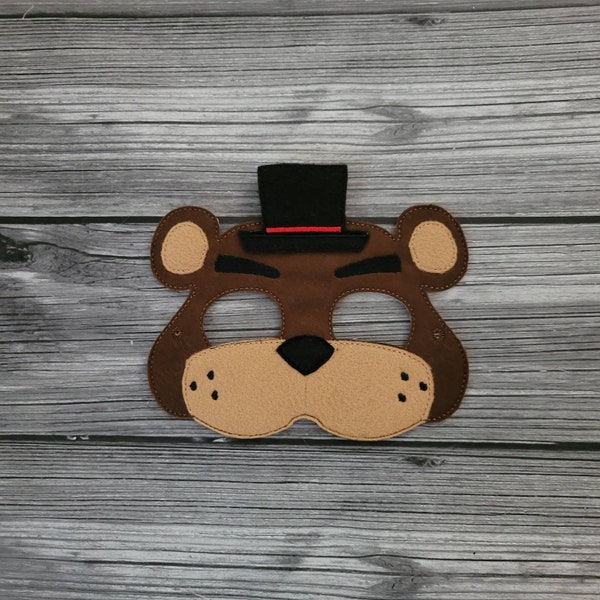 Freddy Fazbear Face Mask - Etsy