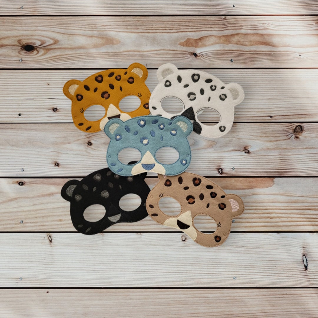 Leopard Mask -snow Leopard - Black Leopard - Blue Leopard - African ...