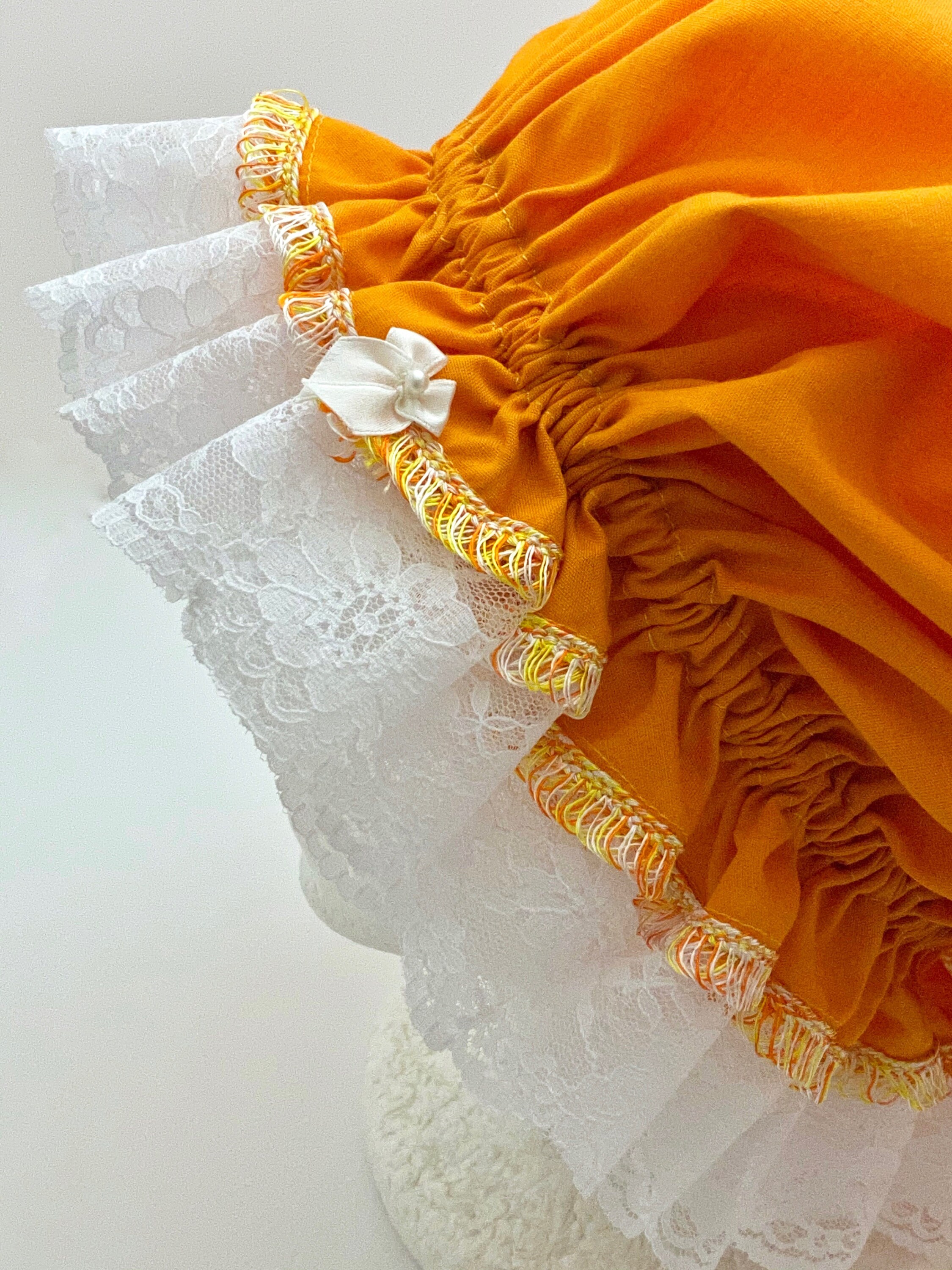 Mango Cotton Mob Cap for Maid or Historical Cosplay W/white - Etsy UK