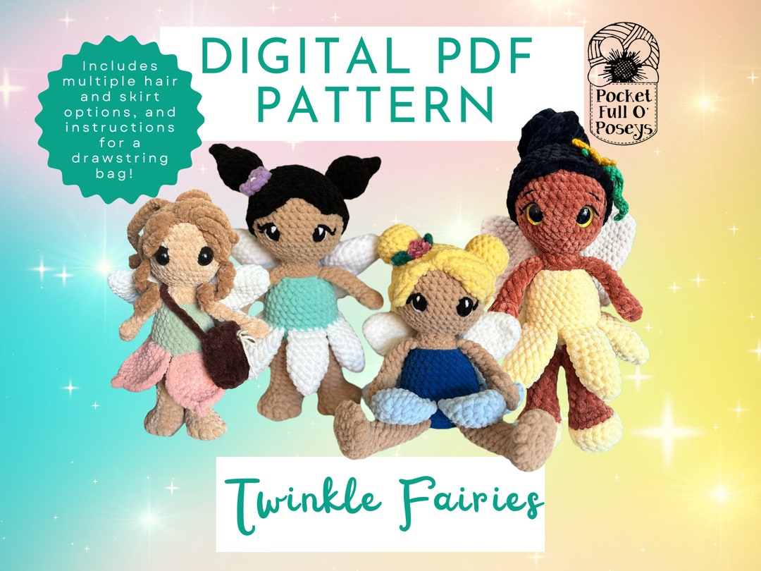 Twinkle Fairies Crochet Doll Pattern | Amigurumi Pattern | Crochet ...
