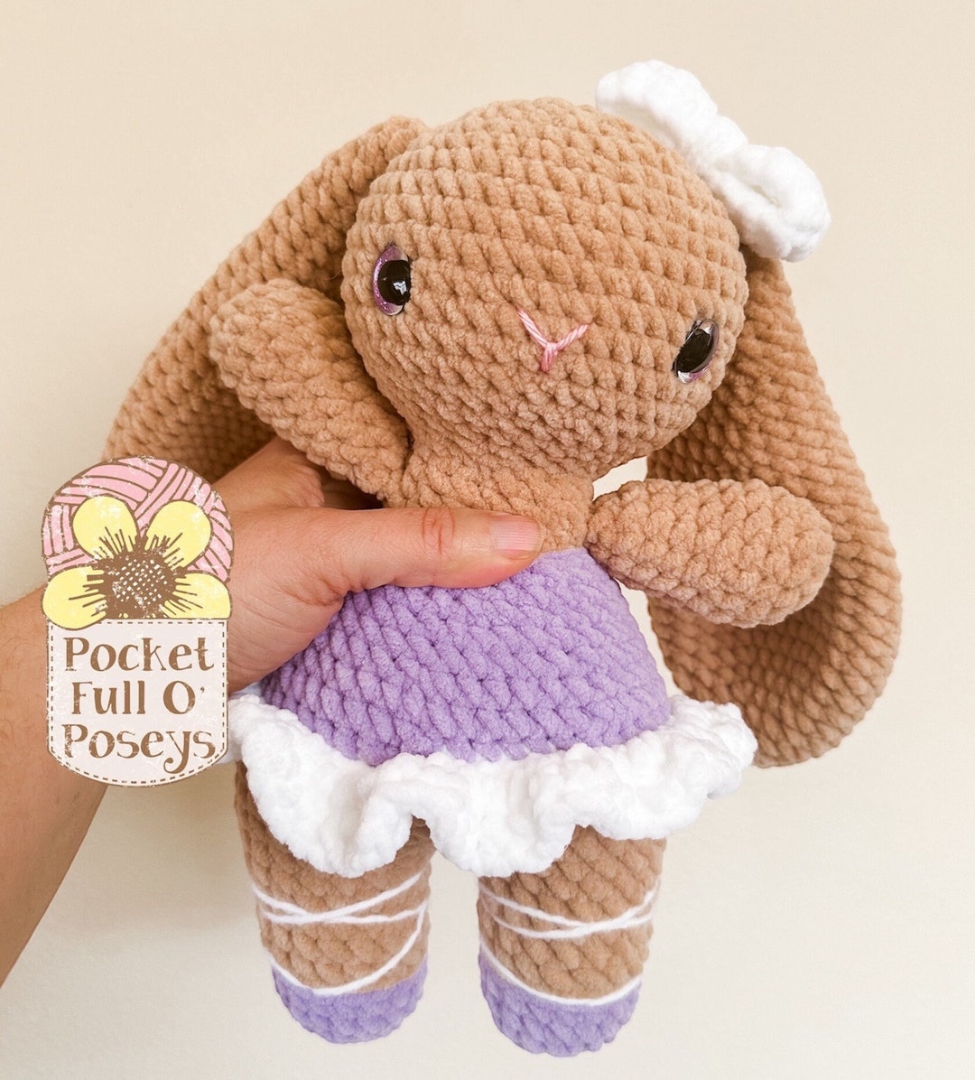 Handmade Ballerina Bunny Plush Plushie Stuffed Animal Gift for Ballet ...